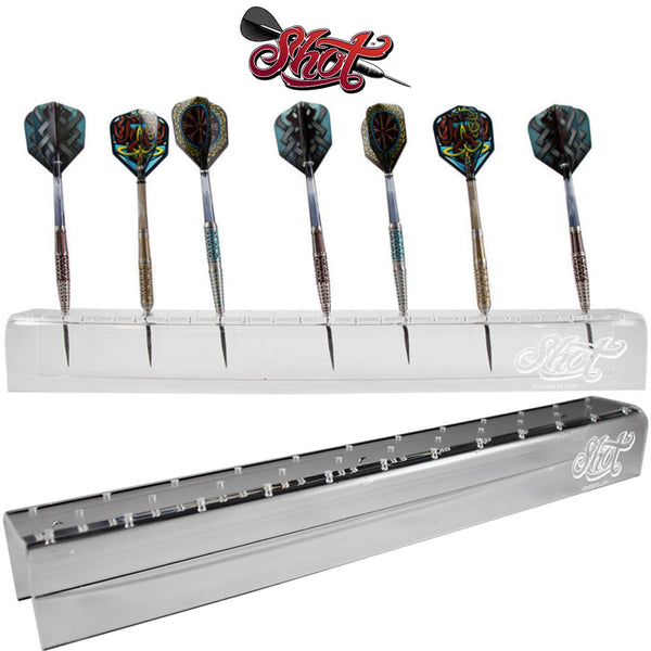 Shot Acrylic Dart Display Stand For Sale | Avid Darts Shop Australia