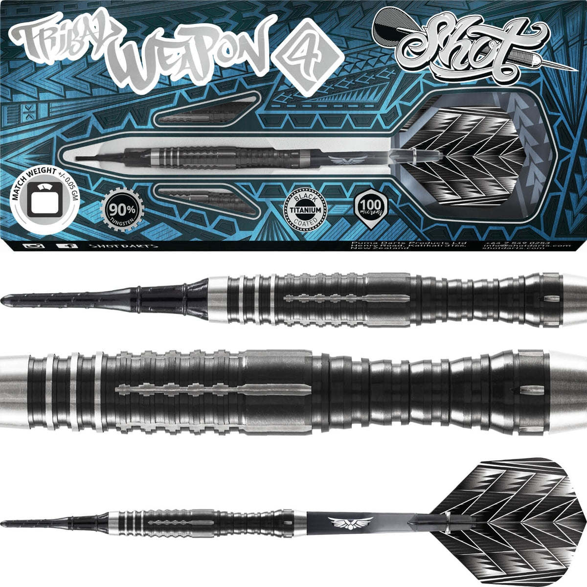 Shot Tribal Weapon 4 Soft Tip Darts For Sale | 18g 20g | Avid Darts